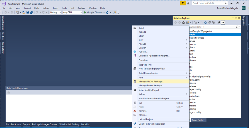 An Easy Way to Create a Sample Unit Test Project With xUnit