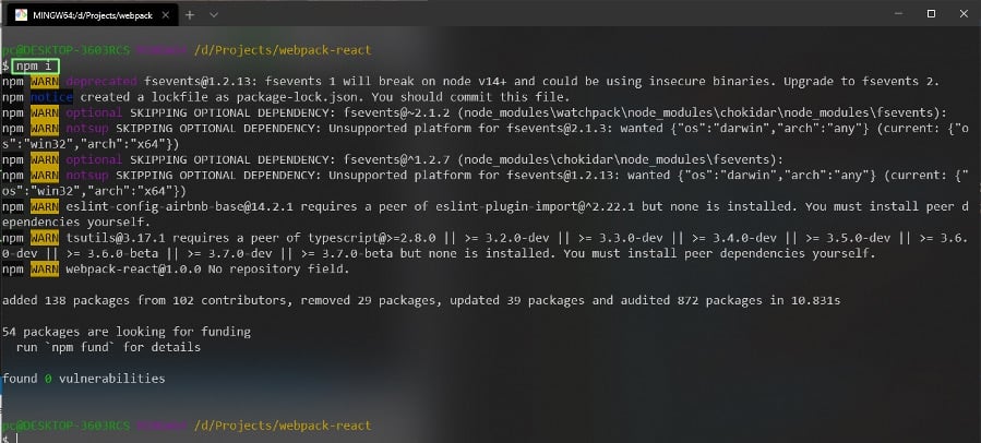 Create a react app without create-react-app