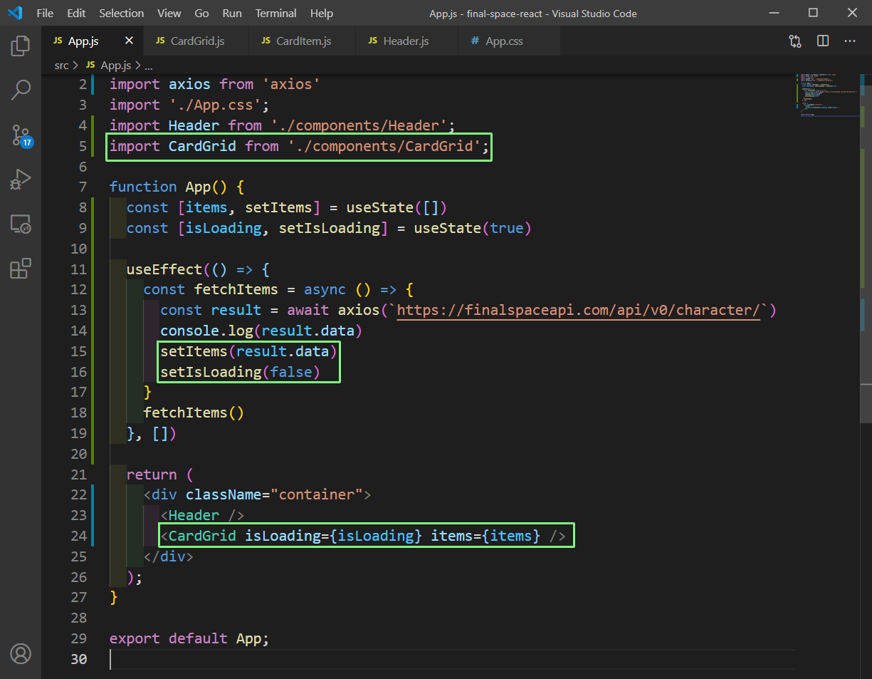 Build a Simple App Using Final Space API in ReactJS