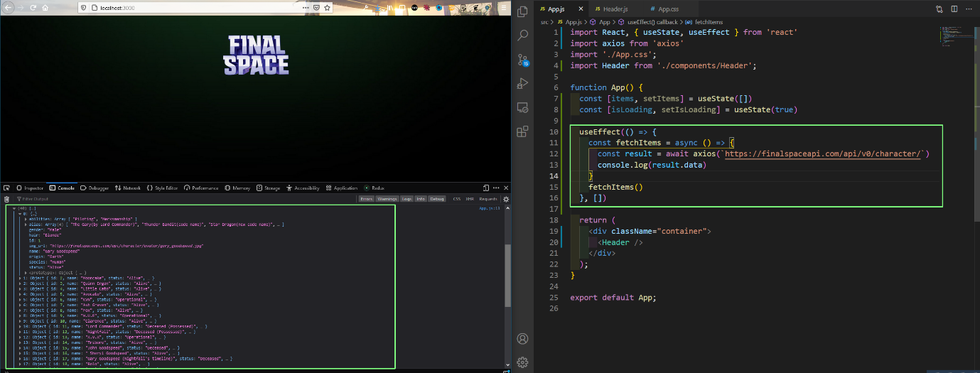 Build a Simple App Using Final Space API in ReactJS